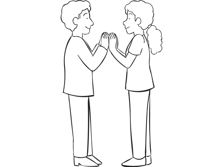 Fun Partner Warm-Up Game to Develop Balance & Trust - Palm Off