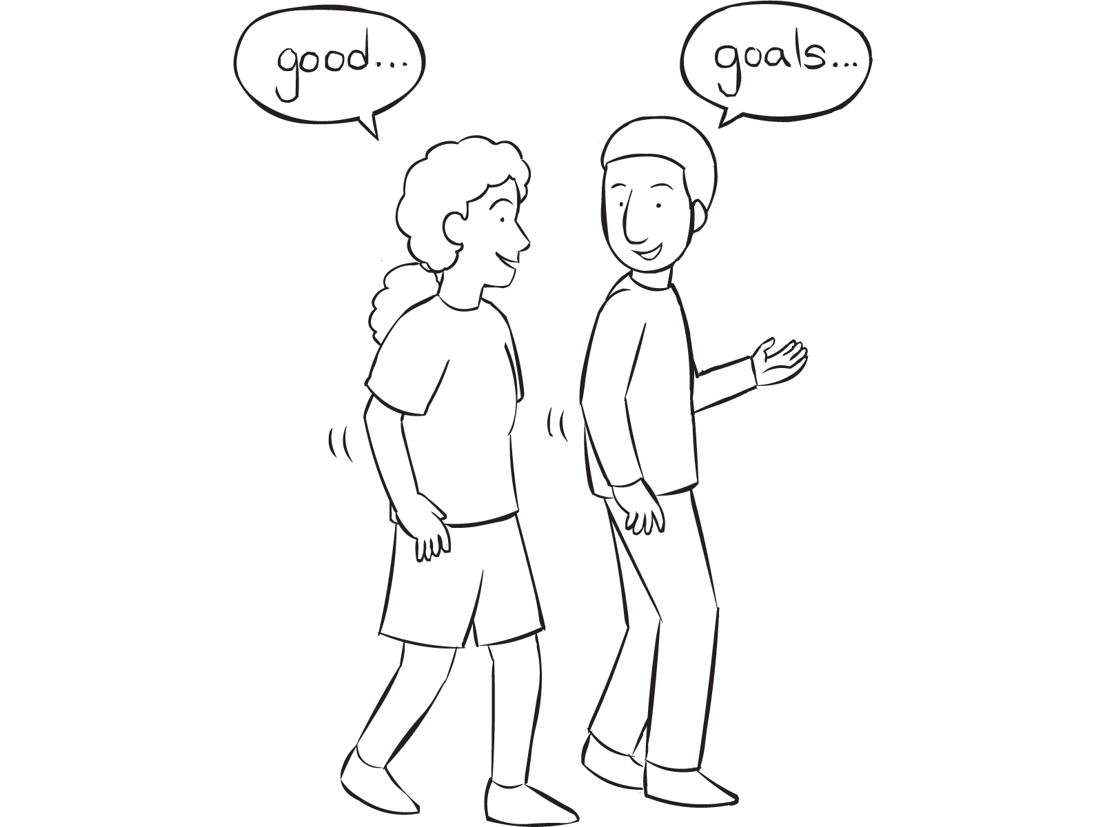 People Talking Drawing