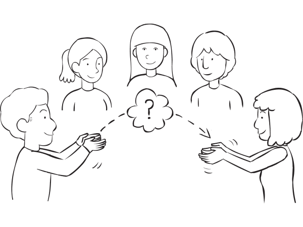 Interactive Name Game for Groups - Imaginary Toss-A-Name Game