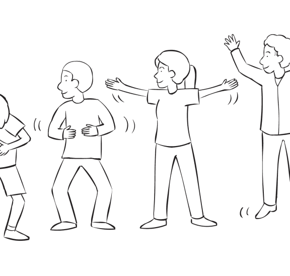 Have Fun In Pairs & Teach Balance Skills with Squat Thrust Game