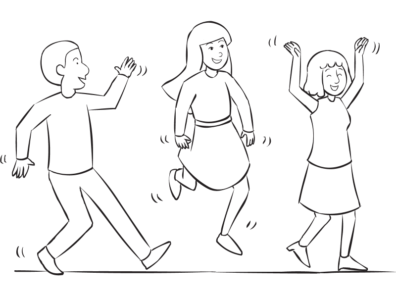 Creative Team Activity for Group Connection - Funny Walk