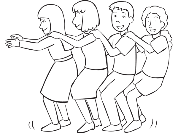 Fun Team Trust Activity For Building Group Support - Lap Circle