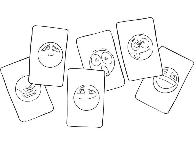 Emotional Literacy Cards For Group Reflection - EMOJI Cards