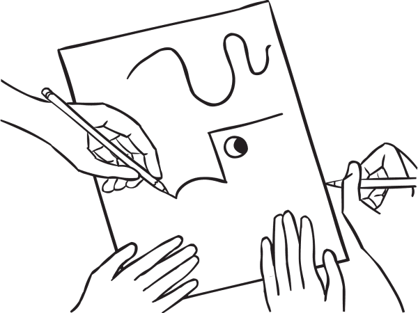 Creative Partner Activity Sparks Artistry - Collaborative Drawing