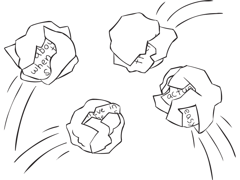 Fun Reflection Activity To Share Thoughts Safely - Snowball Toss