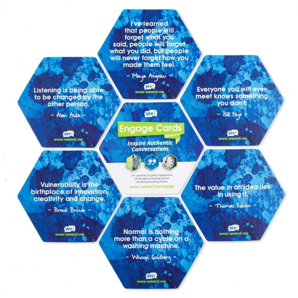 We Engage Cards - Colourful, Thought-Provoking Flash Cards