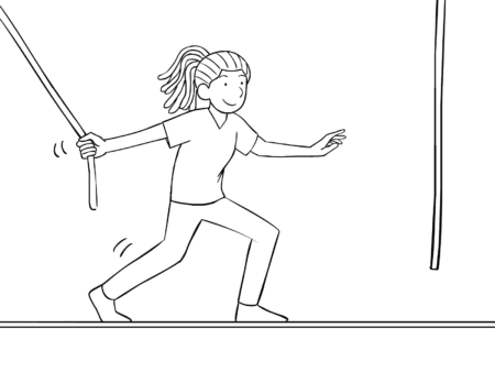 Low Ropes Course Challenge for Building Trust: Multivine Traverse