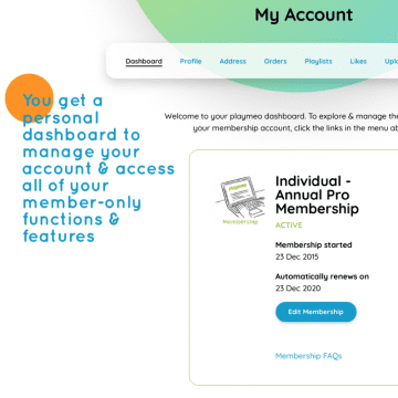 Special Offer - No Props Book + Annual playmeo Membership